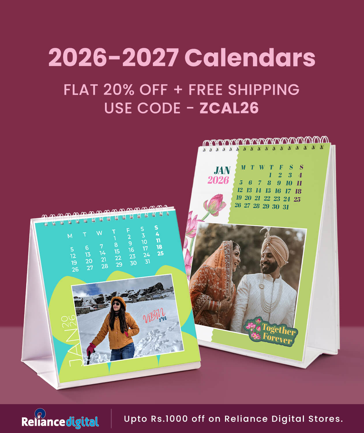 2026 Photo Calendars & Planners | Create Custom Calendars – Zoomin